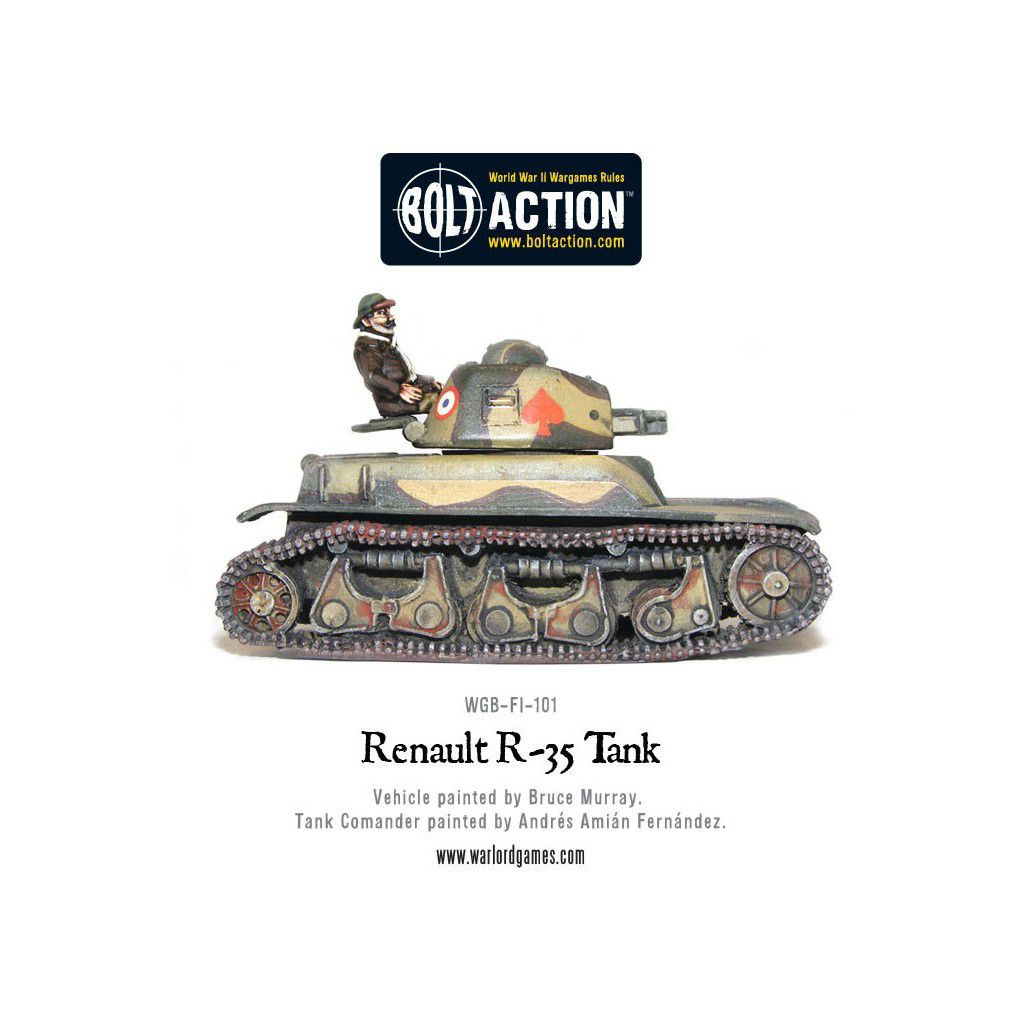 Bolt Action: French - Renault R35 Tank Box Set - HOBBY MAX