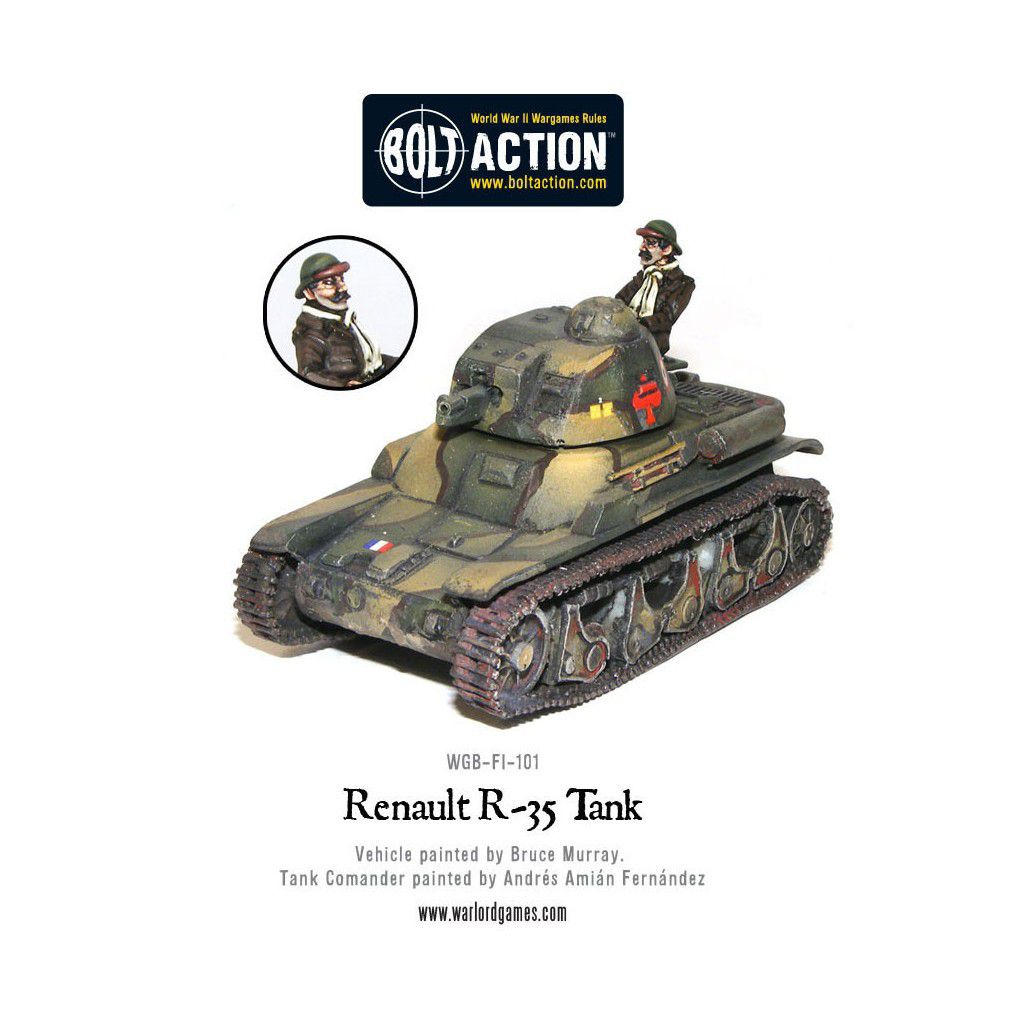 Bolt Action: French - Renault R35 Tank Box Set - HOBBY MAX