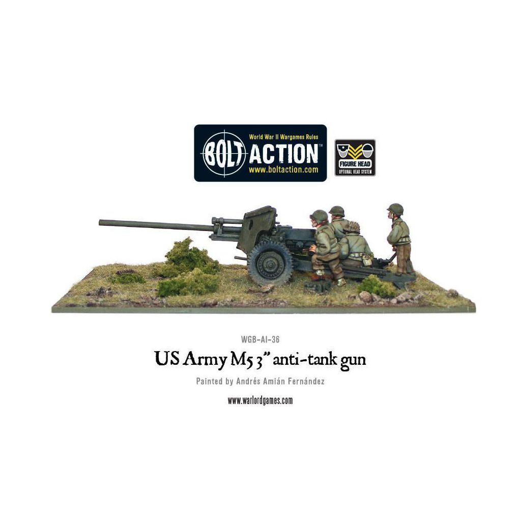 Bolt Action: US Army 3'' Anti-Tank Gun - HOBBY MAX