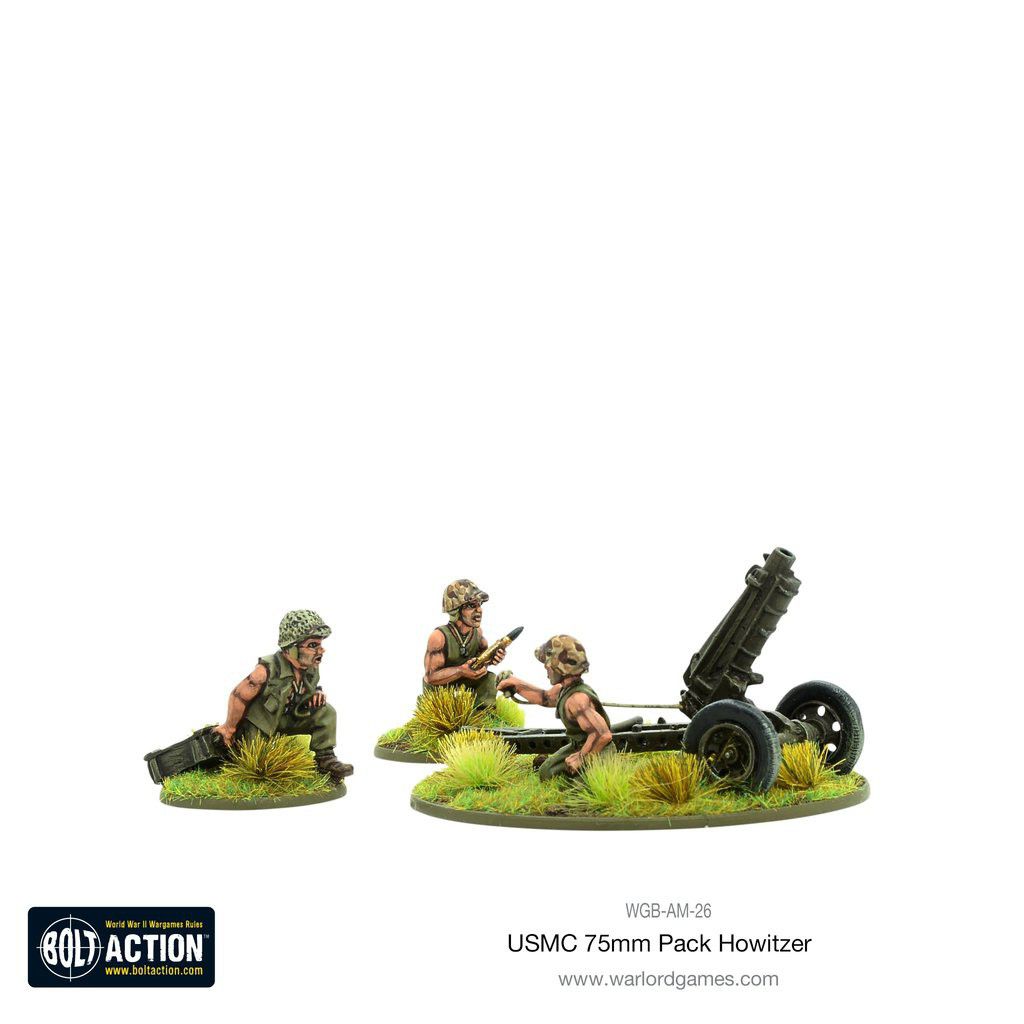 Bolt Action: USMC 75mm pack howitzer light artillery - HOBBY MAX