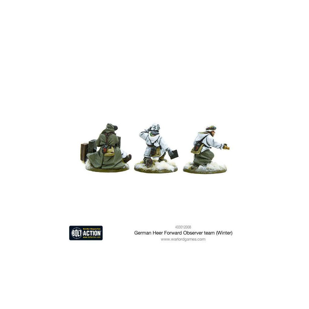 Bolt Action: German Heer Forward Observer team (Winter) - HOBBY MAX