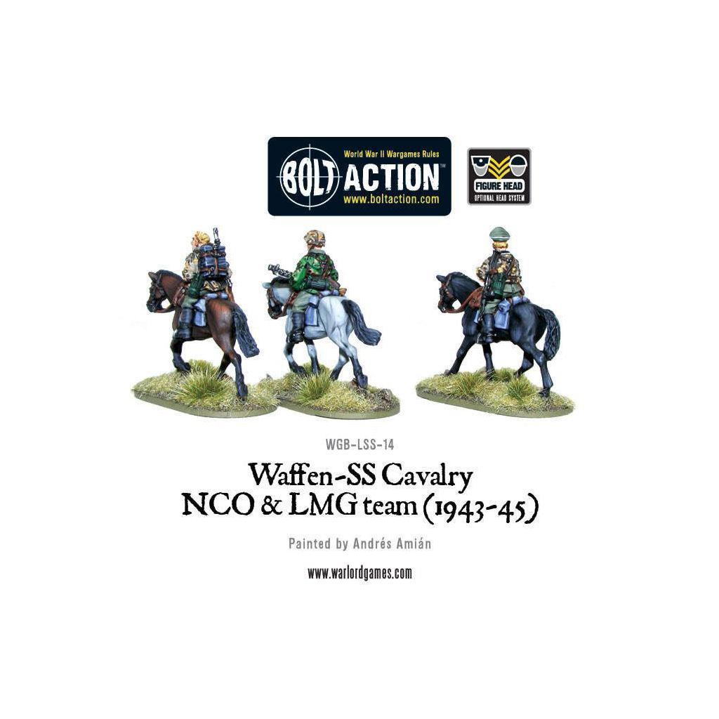 Bolt Action: Waffen SS Cavalry NCO & LMG Team (1942-45) - HOBBY MAX