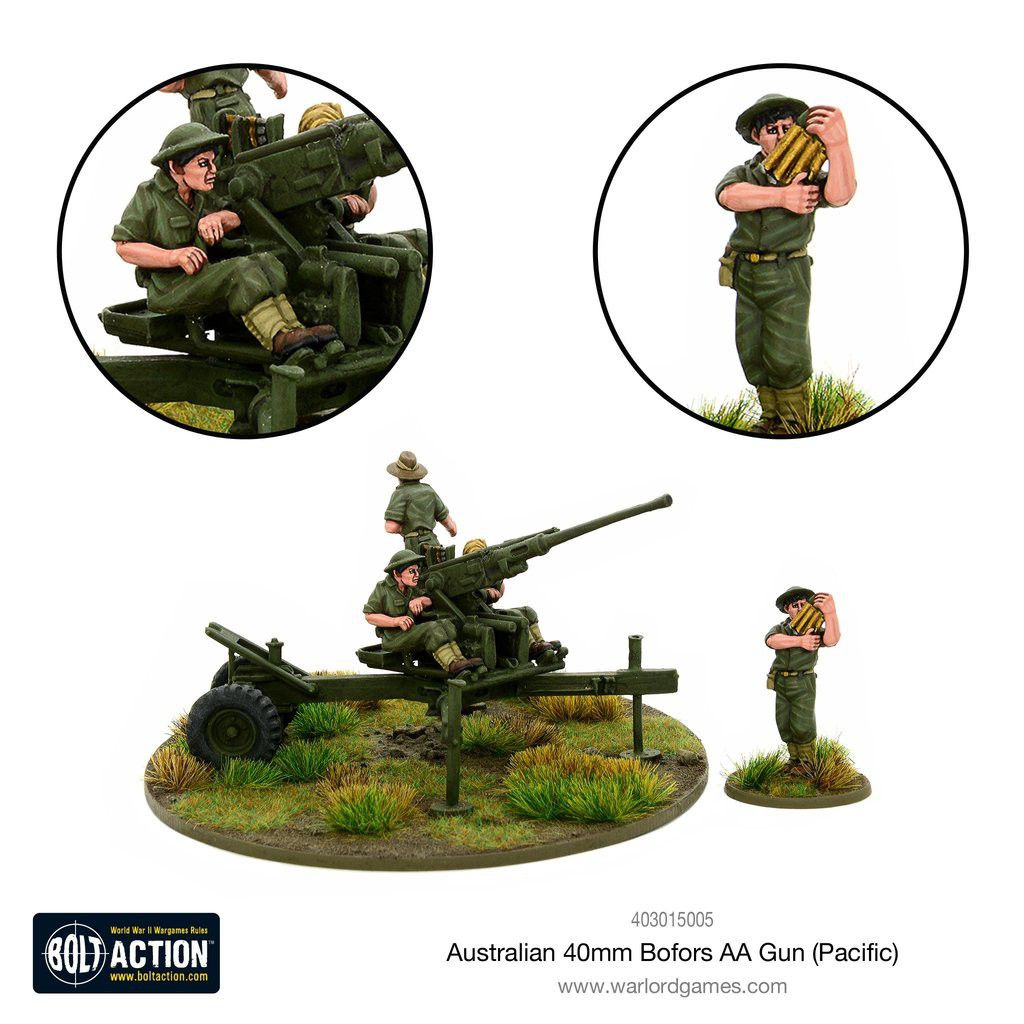 Bolt Action: Australian 40mm Bofors AA Gun - HOBBY MAX