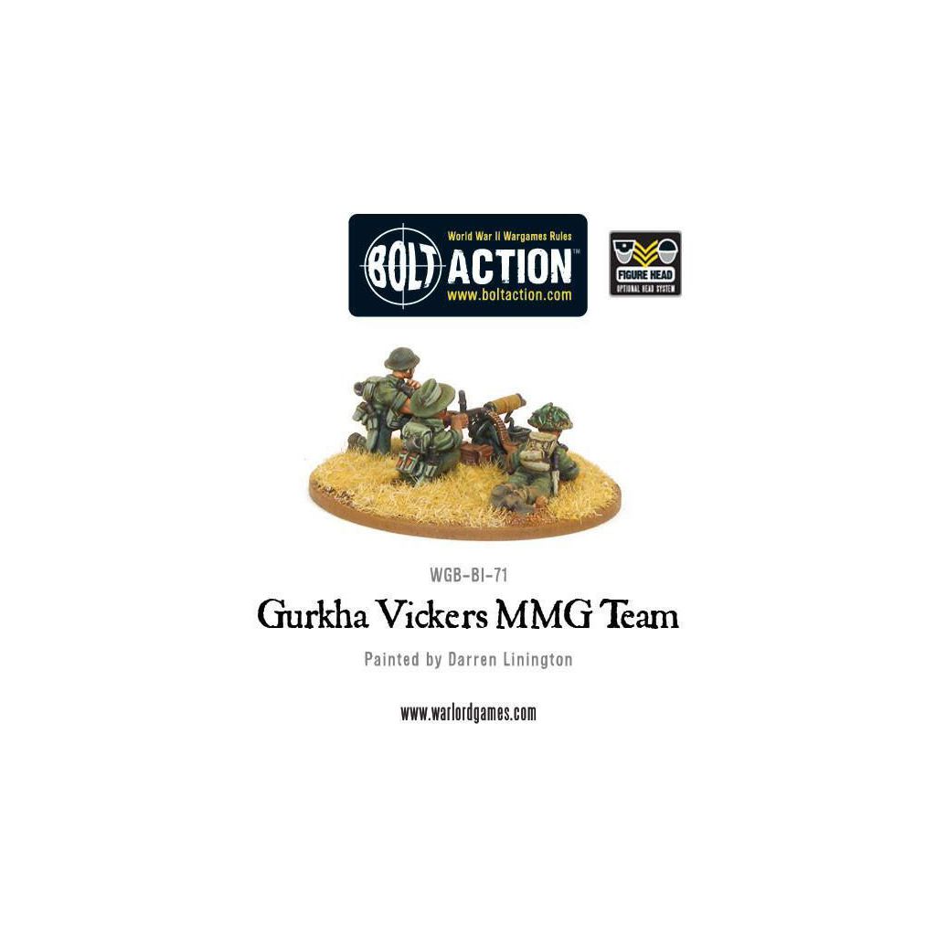 Bolt Action: Gurkha Vickers MMG Team - HOBBY MAX