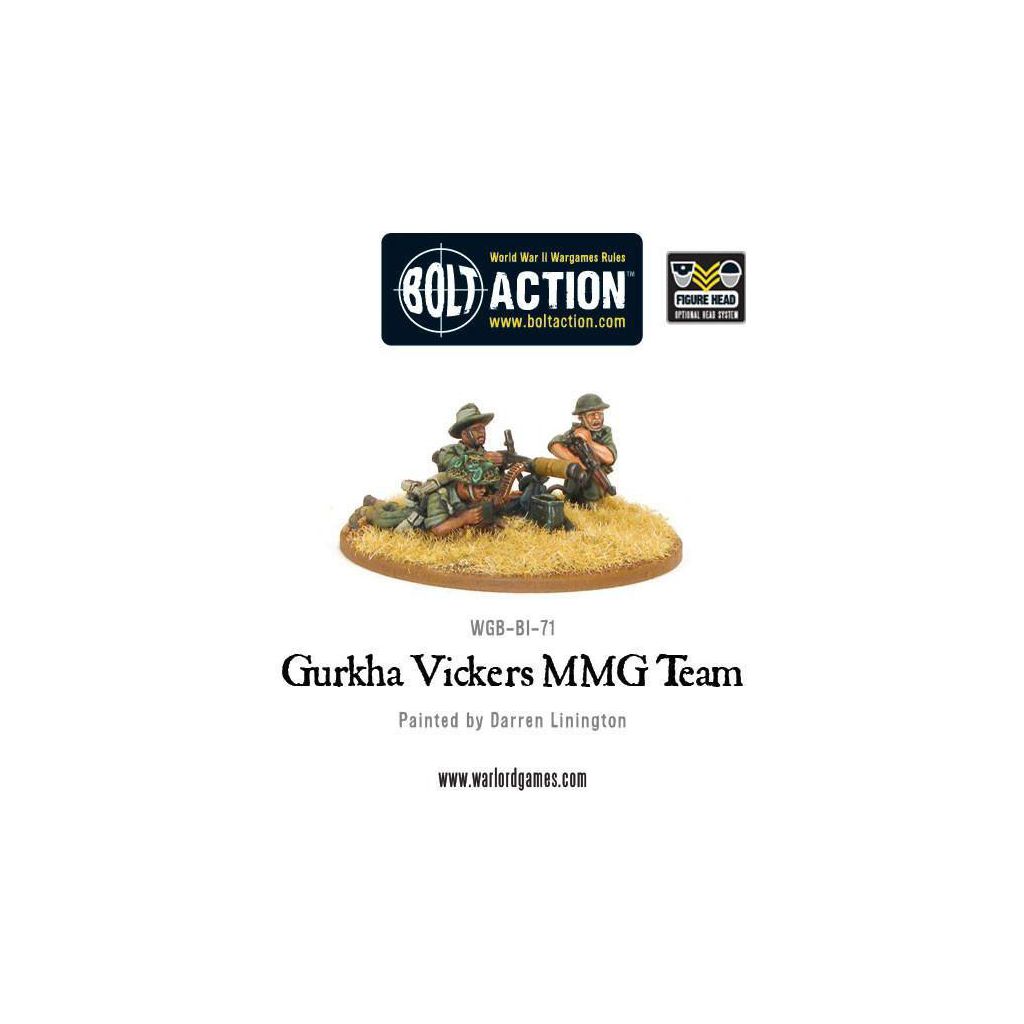 Bolt Action: Gurkha Vickers MMG Team - HOBBY MAX