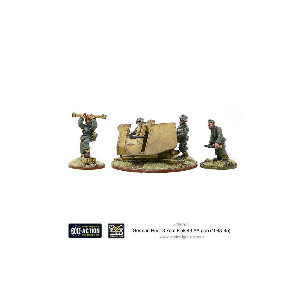 Bolt Action: German Heer 3.7cm Flak-43 AA Gun - HOBBY MAX