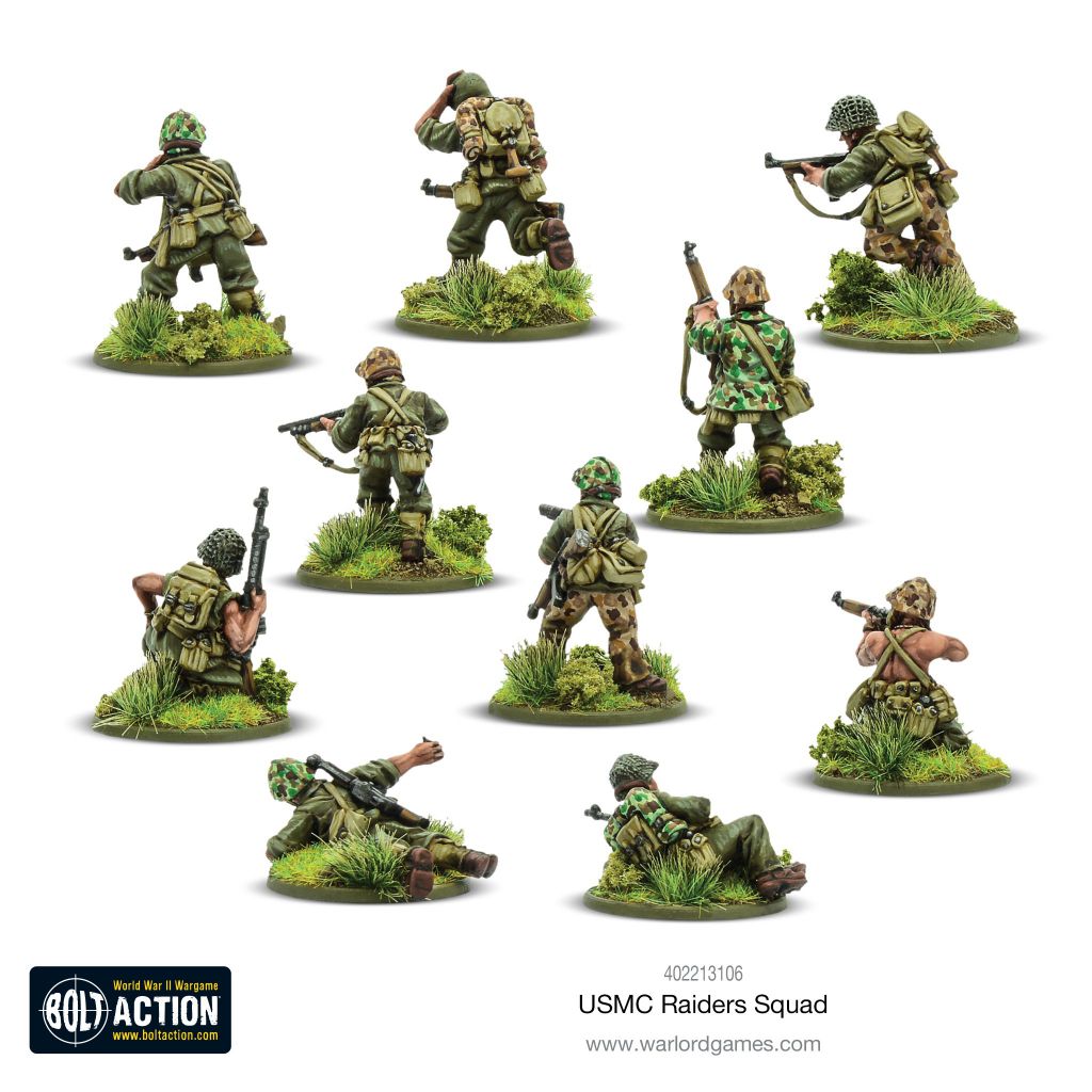 Bolt Action: USMC Raider Squad - HOBBY MAX