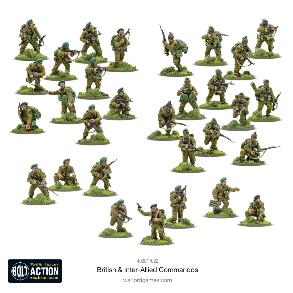 Bolt Action: British & Inter-Allied Commandos - HOBBY MAX