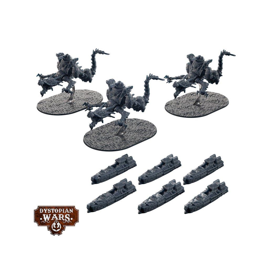 Dystopian Wars: Tianlong Battlefleet Set - HOBBY MAX