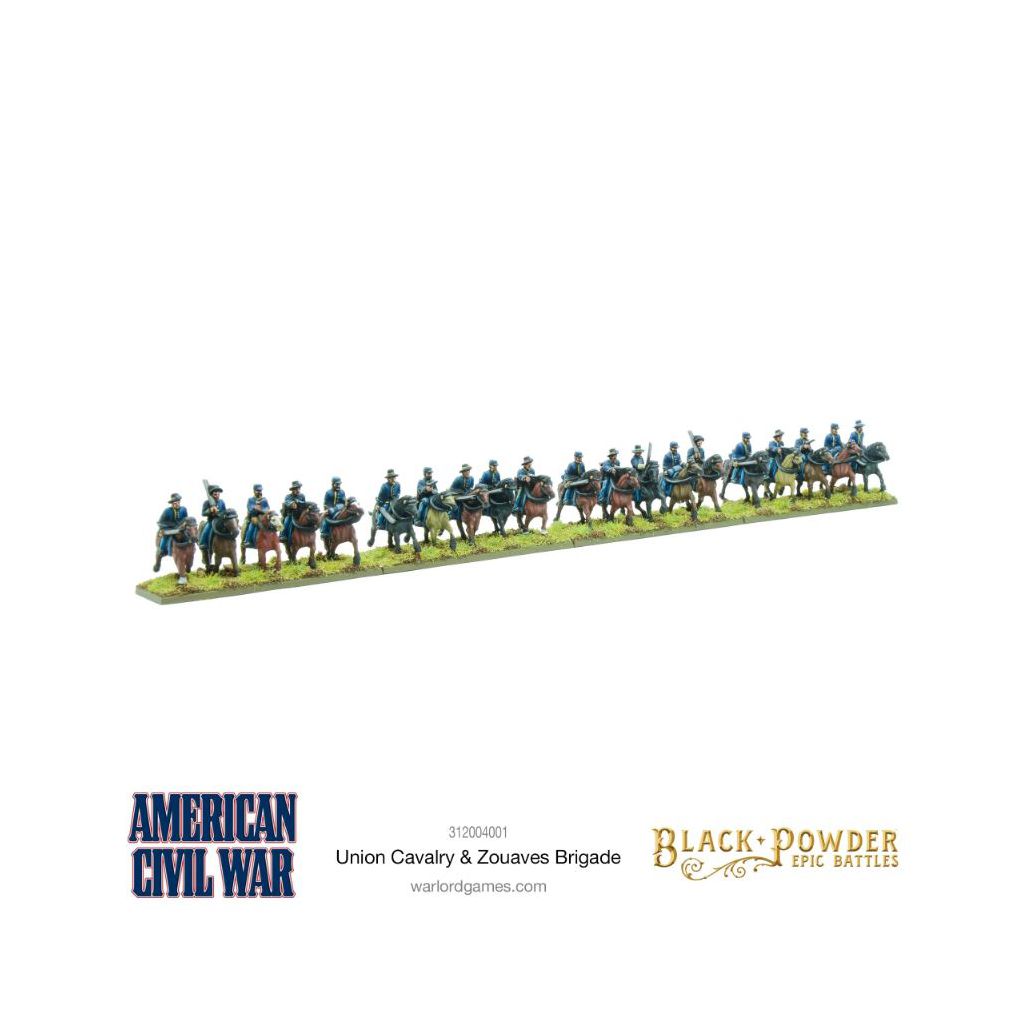 American-Civil-War-Union-Cavalry-et-Zouaves-Brigade